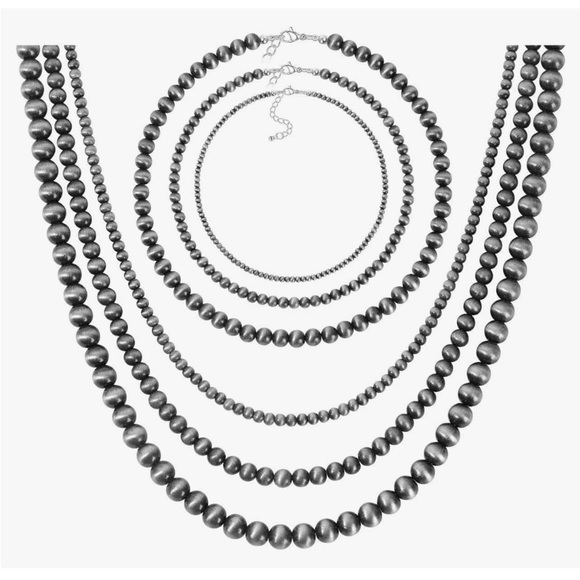 Jewelry | Navajo Pearl Necklace Stack | Poshmark